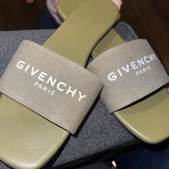 Givenchy | Shoes | Givenchy Olive Color Slides | Poshmark
